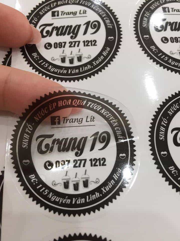 In Decal Trong Suốt Chất Lượng, Giá Rẻ Tại TPHCM